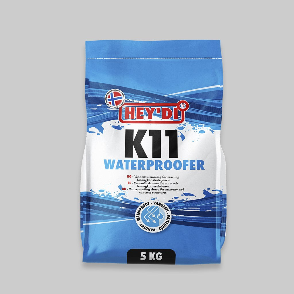 Heydi K 11 Vanntett Slemming For Mur og Betong 5 kg – Steinsenteret Bergen